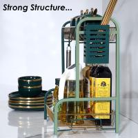 China Two Tier Countertop Kitchen Rack 365x220x400mm Specification Foe Spice Condiment for sale