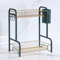 China Two Tier Countertop Kitchen Rack 365x220x400mm Specification Foe Spice Condiment for sale