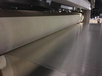 China High Impact PC Hollow Profile Sheet Extrusion Line Honeycomb Cross Section  450kg/H for sale