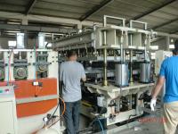China Transparent PC Hollow Sheet Single Screw Extrusion Line For Greenhouse for sale
