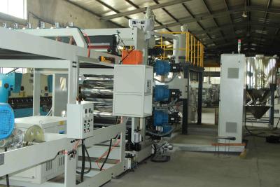 China Three Layer ABA HIPS PET Sheet Extrusion Line High Capacity High Speed for sale