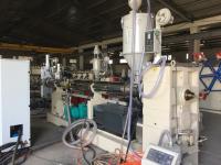 China Multi Layer UV Coated PC Hollow Profile Extrusion Line with PLC Control for sale