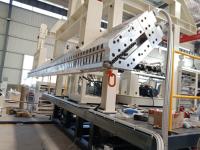 China 0.5-3mm Thickness Polyethelene Geomembrane Waterproof Sheet Extrusion Line for sale