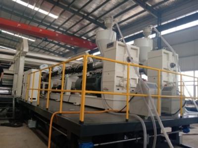 China Automatic PVC Membrane Sheet Extrusion Line PE Geomembrane Extrusion Line for sale