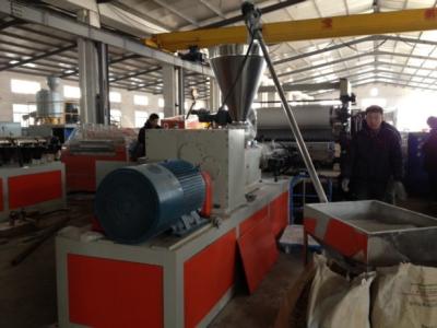 China Conical Twin Screw PVC Foam Board Extrusion Line for Cabinet Bathroom Waterproof Board for sale