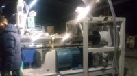 China High Efficiency PC Hollow Profile Sheet Extrusion Line 250kw Main Motor Power for sale