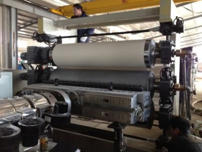 China 450kg/h PVC Sheet Extrusion Line 500mm -2000mm Product Width For Construction for sale