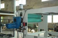 China 1100mm Width PP PS Sheet Extrusion Line Thermoforming Sheet Equipment 400kg/H Max Capacity for sale