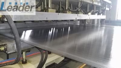 China Single Screw PC PMMA Solid Sheet Extrusion Line For Lapping / Splice Sheet for sale