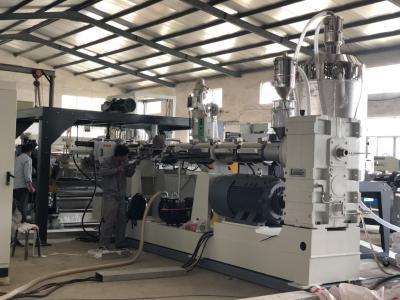 China 6mm GPPS PC Corrugated Sheet Extrusion Line 550kg/H for sale