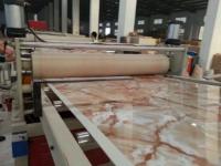 China UV Coating Glossy PVC Sheet Extrusion Line For Kitchen Cabinet for sale