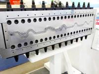 China U Locked PC PMMA Solid Sheet Extrusion Line Lapping Splice Sheet Greca Wave Sheet for sale