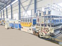 China U Locked PC PMMA Solid Sheet Extrusion Line Lapping Splice Sheet Greca Wave Sheet for sale