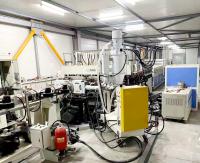 China U Locked PC PMMA Solid Sheet Extrusion Line Lapping Splice Sheet Greca Wave Sheet for sale