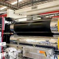 China 1.3m ,2.2m ,6m ,8m HDPE Waterproof Sheet Extrusion Machine Geocell Sheet Extruder for sale