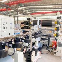 China 1.3m ,2.2m ,6m ,8m HDPE Waterproof Sheet Extrusion Machine Geocell Sheet Extruder for sale