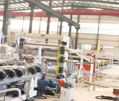 China 0.2-8mm PC PMMA Solid Sheet Extrusion Line For Automotive Glassine for sale
