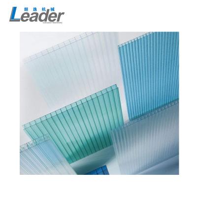 China PC Hollow Grid Sheet U Locked Sheet Extrusion Line 0.2-8mm for sale