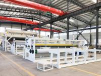 China PVC EVA LDPE HDPE Roll Geomembrane Sheet Extrusion Line For Fish Pond Liner for sale