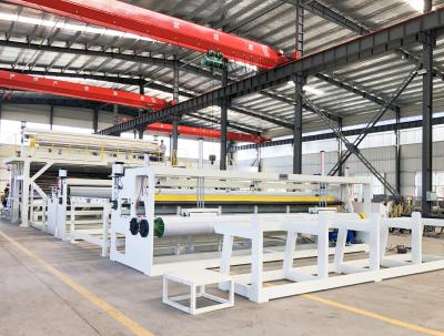 China PVC EVA LDPE HDPE Roll Geomembrane Sheet Extrusion Line For Fish Pond Liner for sale