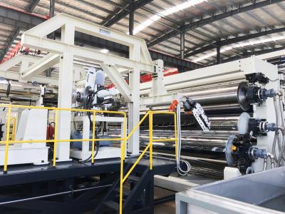 China 0.5mm-3mm Geomembrane Waterproof Sheet Extrusion Line For Fish Pond Liner for sale