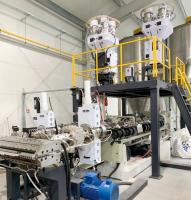 China 600 Kg/H High Speed PP PS PET Sheet Extruder Skin Packing Sheet Machine for sale