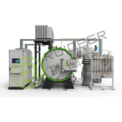 China 800-1300°C super high vacuum  and high temperature batch system brazing furnace for steel or copper materials for sale