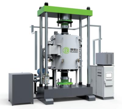China Equipped with double-arm water-cooled structure vacuum hot pressing sintering furnace, widely applied in laboratories and industrial factories. for sale