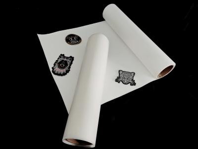China Release Paper PO Hot Melt Adhesive Film 90 Degree For Embroider Sticking for sale