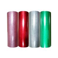 China Soft Easy Peel Roll Textile Glitter Heat Transfer Vinyl For Clothing for sale