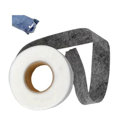 China Reticulate Hot Melt Fusible White Adhesive Film Meltable Fabric for sale