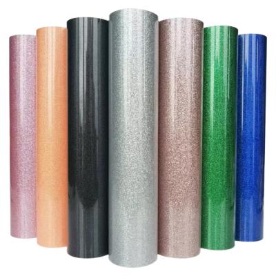China Glitter Vinyl Clear Heat Transfer Film Hot Pressing Temperature 130-150° for sale