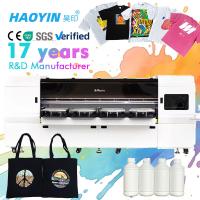 China Industrial DTG Printer For Dark Garments Simultaneous White And Color Printing for sale