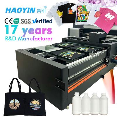 China Master Dark Garment Printing with CMYKORGB+White DTG System for sale