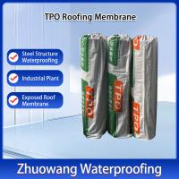 China TPO Waterproofing Membrane 1.2mm 1.5mm Peel and Stick Thermoplastic Polyolefin Roofing for sale