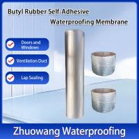 China Self Adhesive Butyl Rubber Waterproofing Membrane 1.0mm 1.2mm 1.8mm for Tunnels Water Tanks for sale