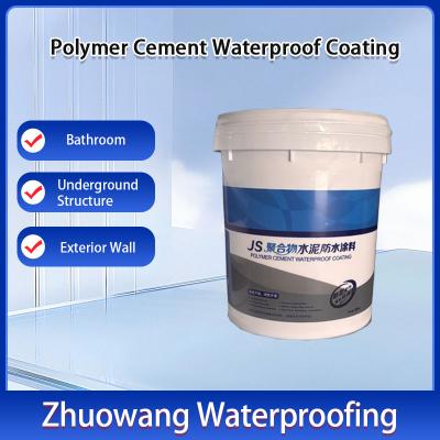 China Polymer Cement JS Two Component Waterproof Coating 20kg Barrel External Wall Low VOC for sale