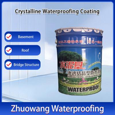 China Cementitious Capillary Crystalline Waterproof Coating 20kg Barrel for Bridge and Road Joint Filling for sale