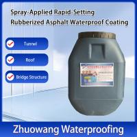 China Spray On Rapid Curing Rubberized Asphalt Waterproof Coating For Tunnels And Culverts for sale