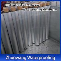 China Rubber Butyl Sheet Waterproofing Roll Self Adhesive 10m-20m for sale