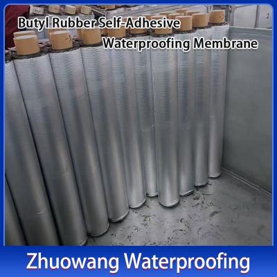China Rubber Butyl Sheet Waterproofing Roll Self Adhesive 10m-20m for sale