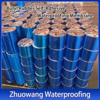China Butyl Rubber Self-Fusing Waterproofing Membrane 1.2mm Thickness 100cm Width for sale