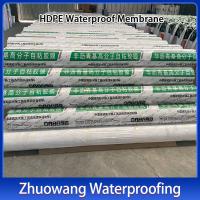 China Self Adhesive HDPE Waterproofing Membrane Roll Non Asphalt Based For Trench Floor for sale