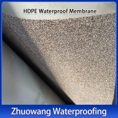 China Qilu Zhuowang HDPE Self-Adhesive Waterproof Membrane 1.2mm 1.5mm for Trench Floor Skin Waterproofing for sale