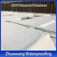 China HDPE Self Adhesive Waterproof Membrane 1.2mm 1.5mm for Trench Floors Pre Laid Bonding for sale
