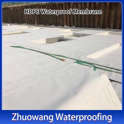 China HDPE Self Adhesive Waterproof Membrane 1.2mm 1.5mm for Trench Floors Pre Laid Bonding for sale