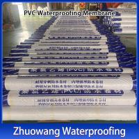 China PVC Polyvinyl Chloride Membrane Flame Retardant Waterproof Pvc Walkable Membrane for sale