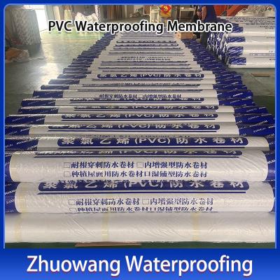 China PVC Polyvinyl Chloride Membrane Flame Retardant Waterproof Pvc Walkable Membrane for sale