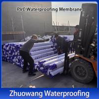 China Customized PVC Roofing Membrane Flame Retardant 1m to 2m Width 1.2mm to 2.0mm Thickness for sale
