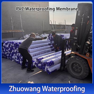 China Customized PVC Roofing Membrane Flame Retardant 1m to 2m Width 1.2mm to 2.0mm Thickness for sale
